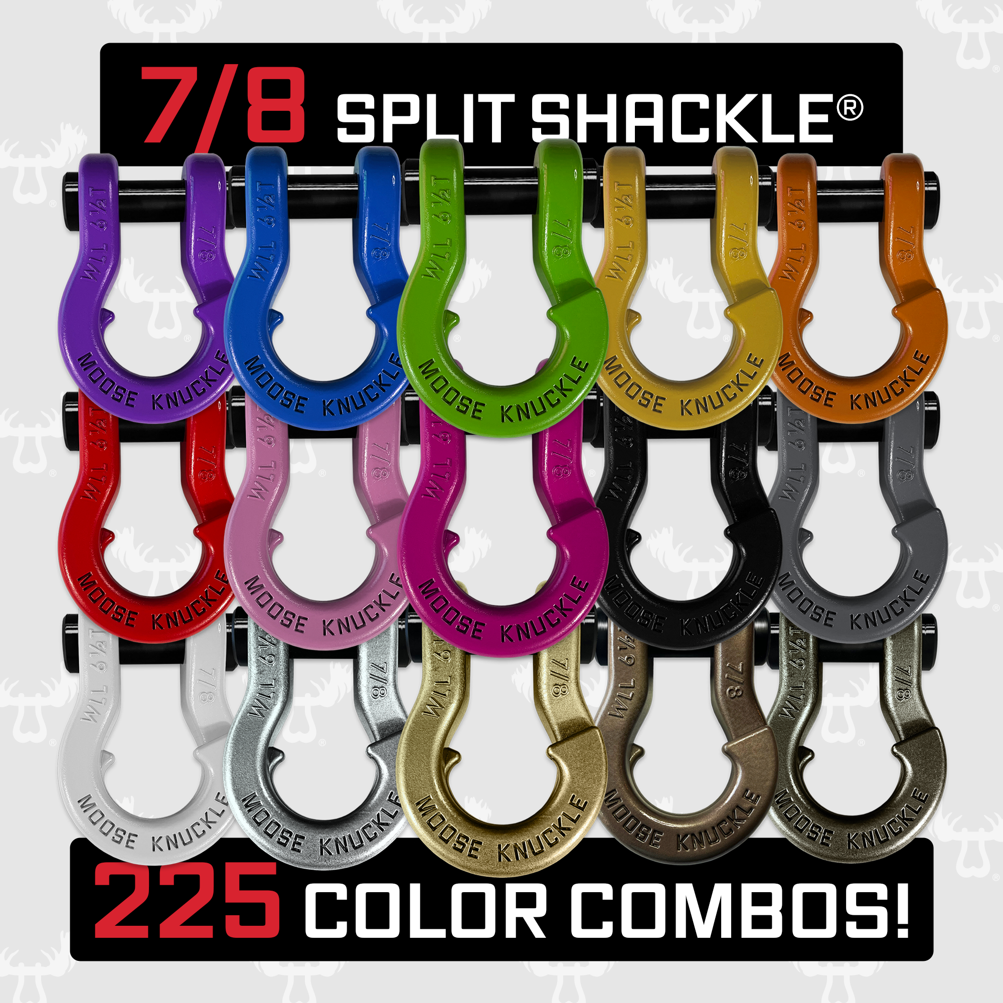 7/8 Large Truck Shackles | Moose Knuckle Offroad Parts – Forward Notion ...
