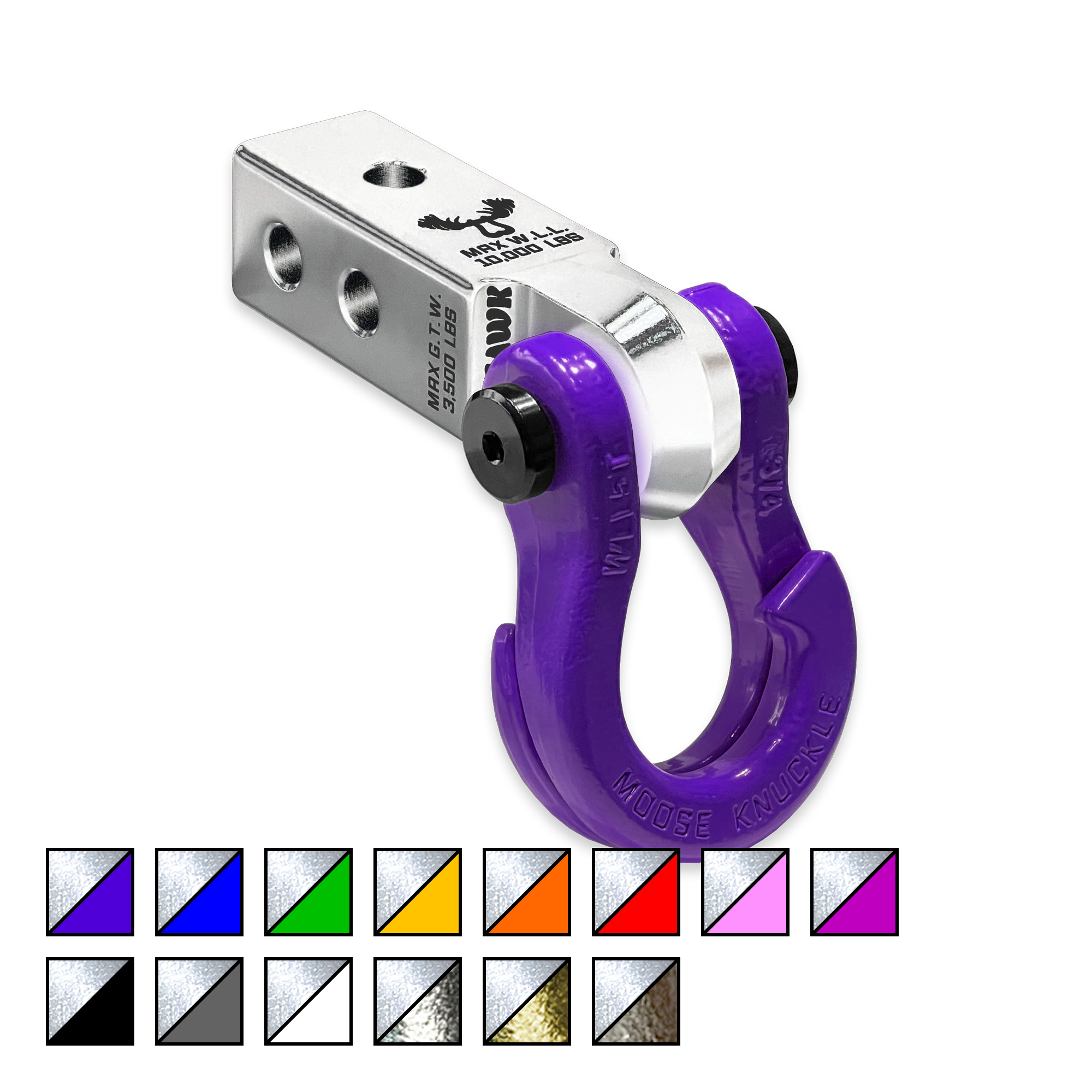 Shackle Hitch Receiver Combos | Moose Knuckle Offroad Recovery Gear ...